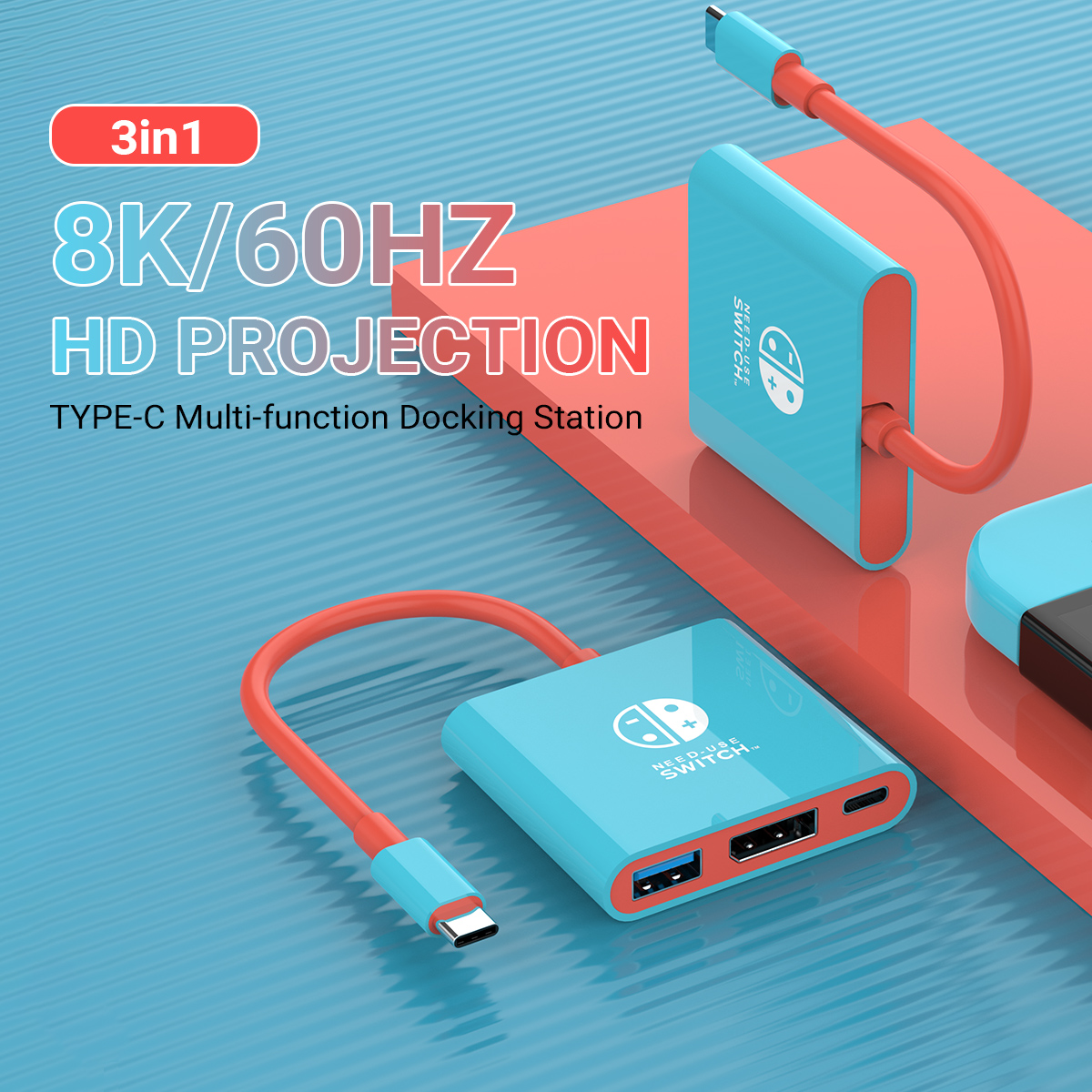 DisplayPort Switch Dock for Nintendo, Switch Docking Station for TV ...