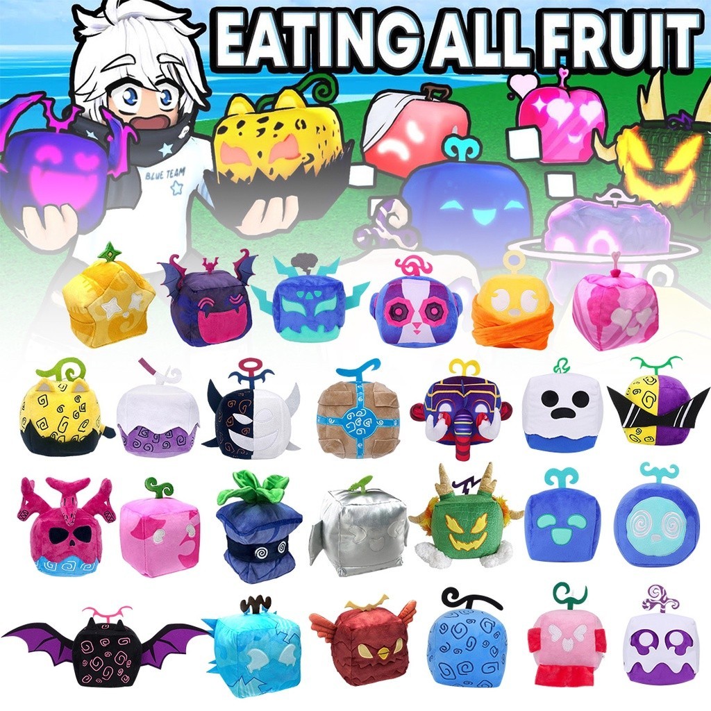 15cm Blox Fruits Plush Toy Kitsune Fruit Anime Game Plush Doll Fruit ...