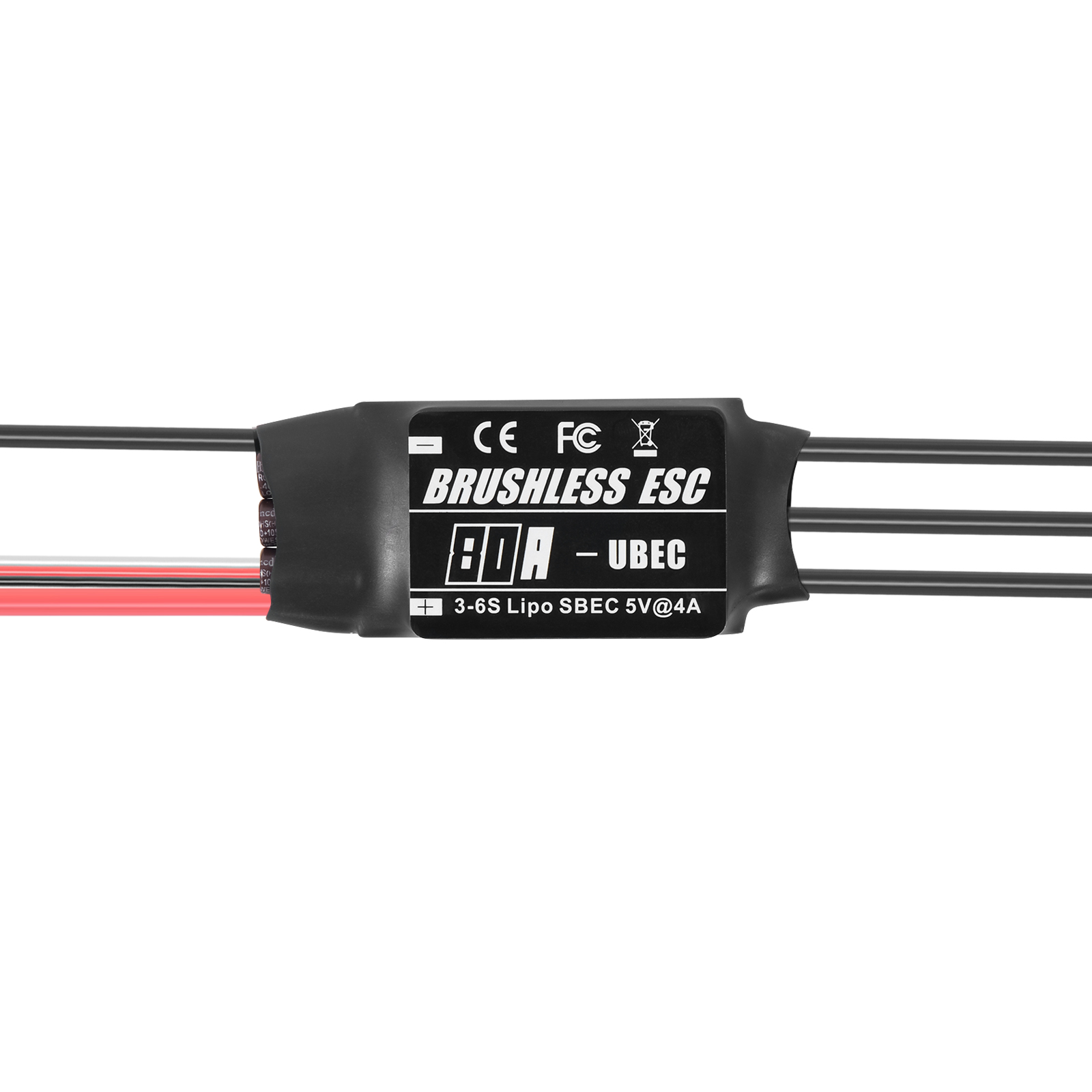 NEEBRC 80A Brushless ESC UBEC 3-6S With Programmer Card For RC Airplanes Helicopter | Shopee ...