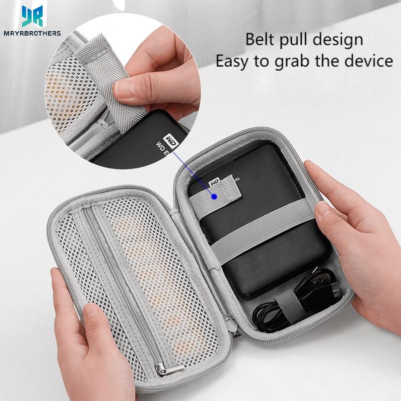 Ready Stock Power Bank Case Pouch Hard Disk Charging Cable Case 16 ...
