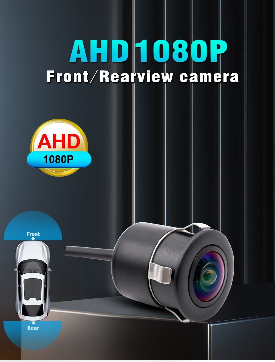 SMARTOUR Car Rear View Camera AHD CVBS 1080P Full HD Reverse Image 180 ...