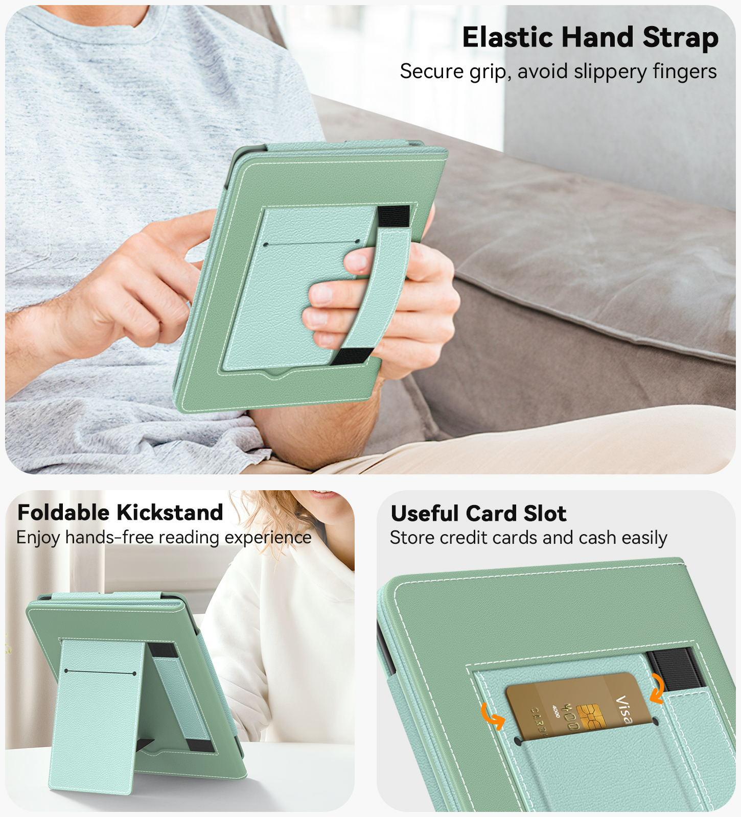 MoKo PU Leather Magnetic Protective Case Fit for 7" Kindle Paperwhite ...