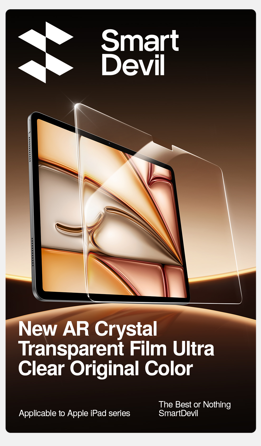 SmartDevil 2.5D HD Tempered Glass For iPad Air6/Mini7/Air5/4/2022Pro ...