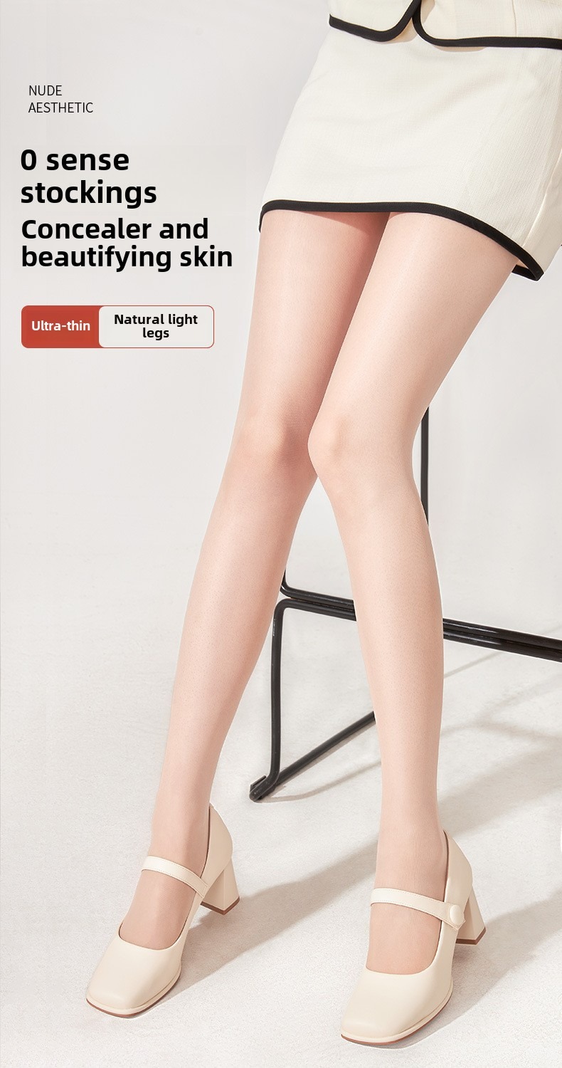 0D Ultra Sheer Pantyhose - Invisible Bare Leg Tights with Anti-Snag ...