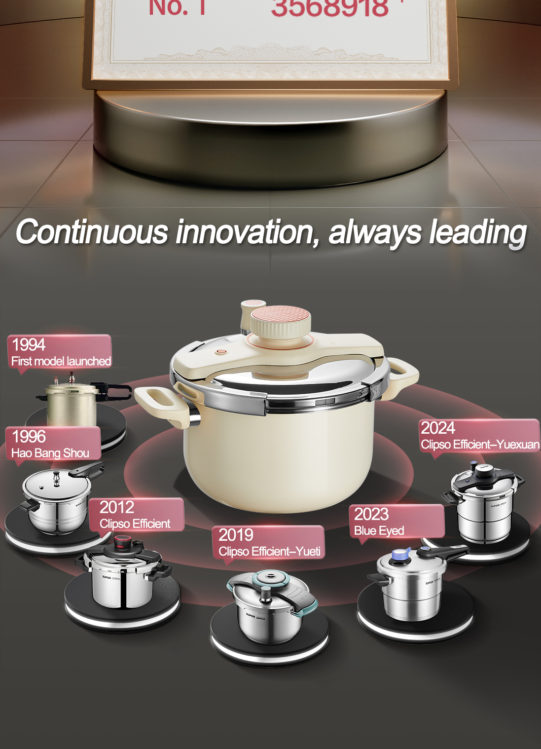 Supor Original 304 Stainless Steel Pressure Cooker Heavy Duty 5L ...