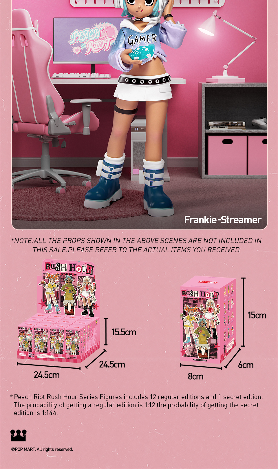 POP MART Peach Riot Rush Hour Series Figures (Whole Set) | Shopee Philippines