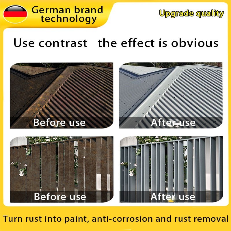 Gooti 2 in 1 Anti Rust Paint For Metal Rust Converter No Need to Polish ...