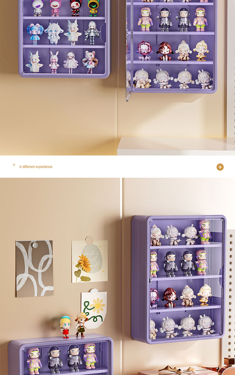 Popmart Wall mounted acrylic display rack blind box storage display ...