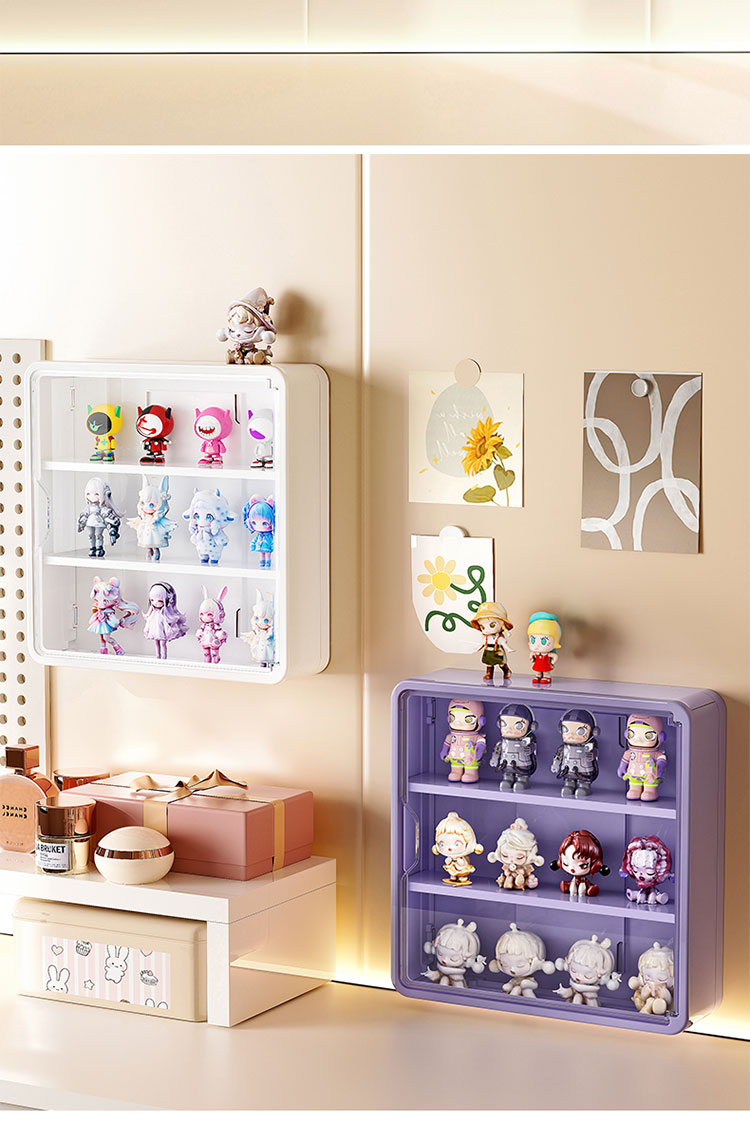 Popmart Wall mounted acrylic display rack blind box storage display ...