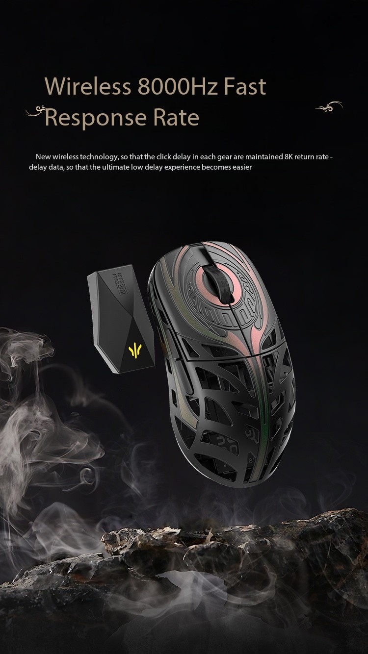Wlmouse Strider Lightweight Walker Magnesium Alloy Wireless 8K esports gaming Mouse 8K return ...