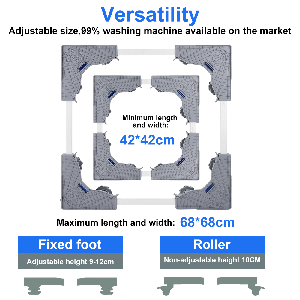 Washing Machine Stand Adjustable Heightener Fridge Dryer Leveling Foot ...
