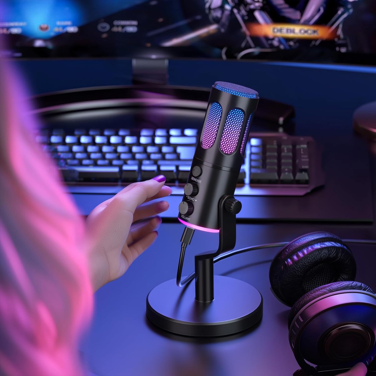 Kusky M01 USB codenser Microphone Noise Canceling Mic Gaming mic PC Mic ...