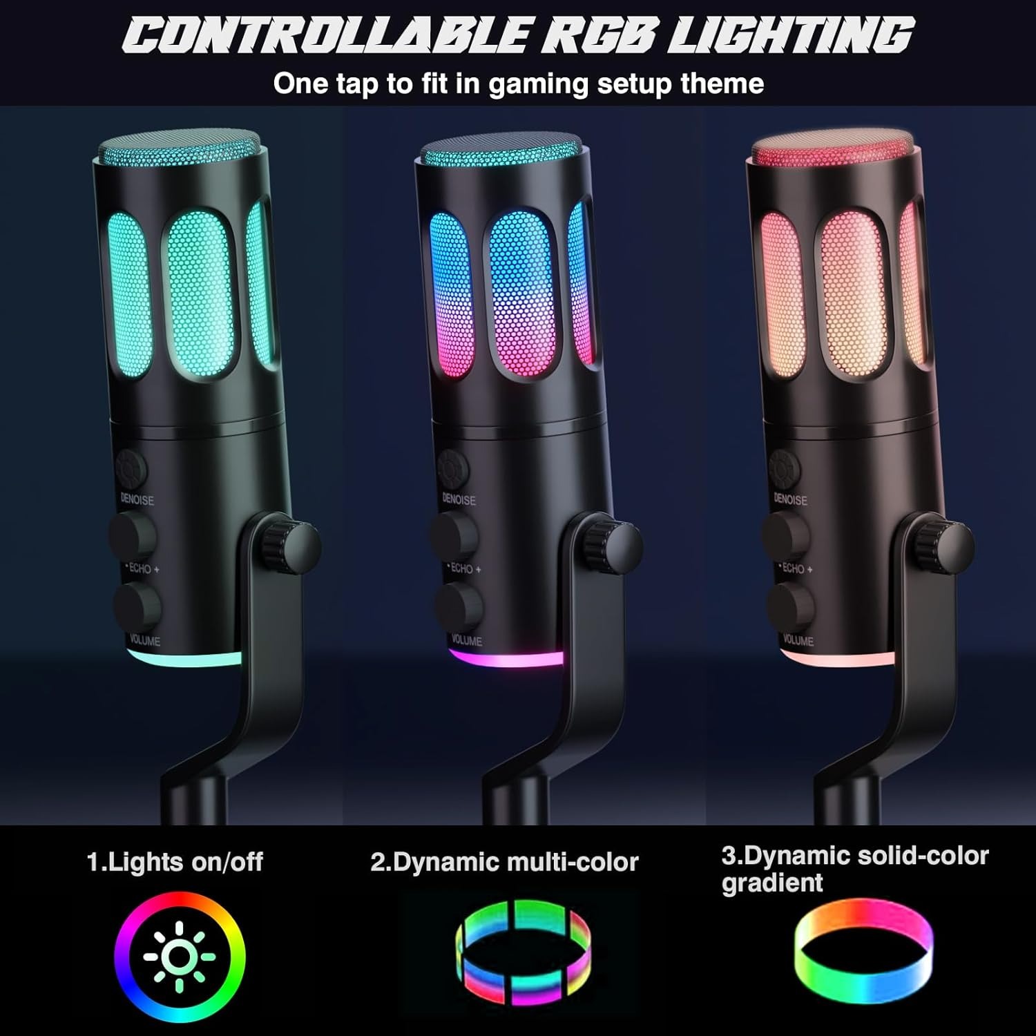 Kusky M01 USB codenser Microphone Noise Canceling Mic Gaming mic PC Mic ...