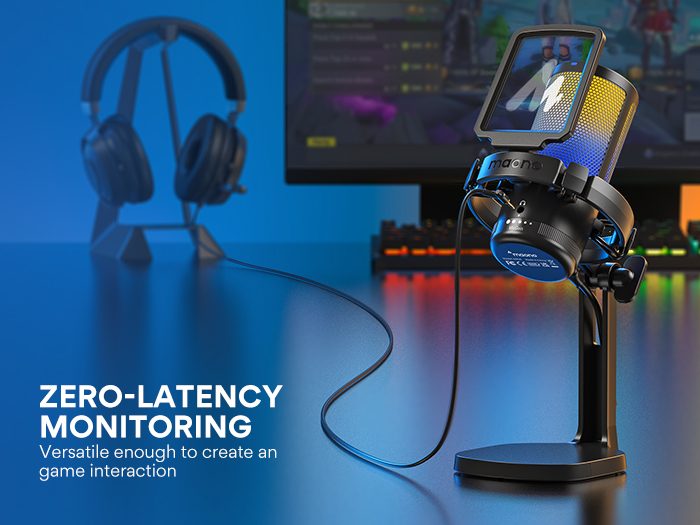 Maono DGM20/DGM20S USB Microphone RGB Gaming Mic Condenser Mic Noise ...
