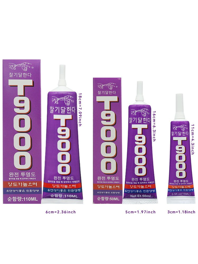 Korea T9000 Building Block Glue 50/110ML Clear Contact Super Strong ...