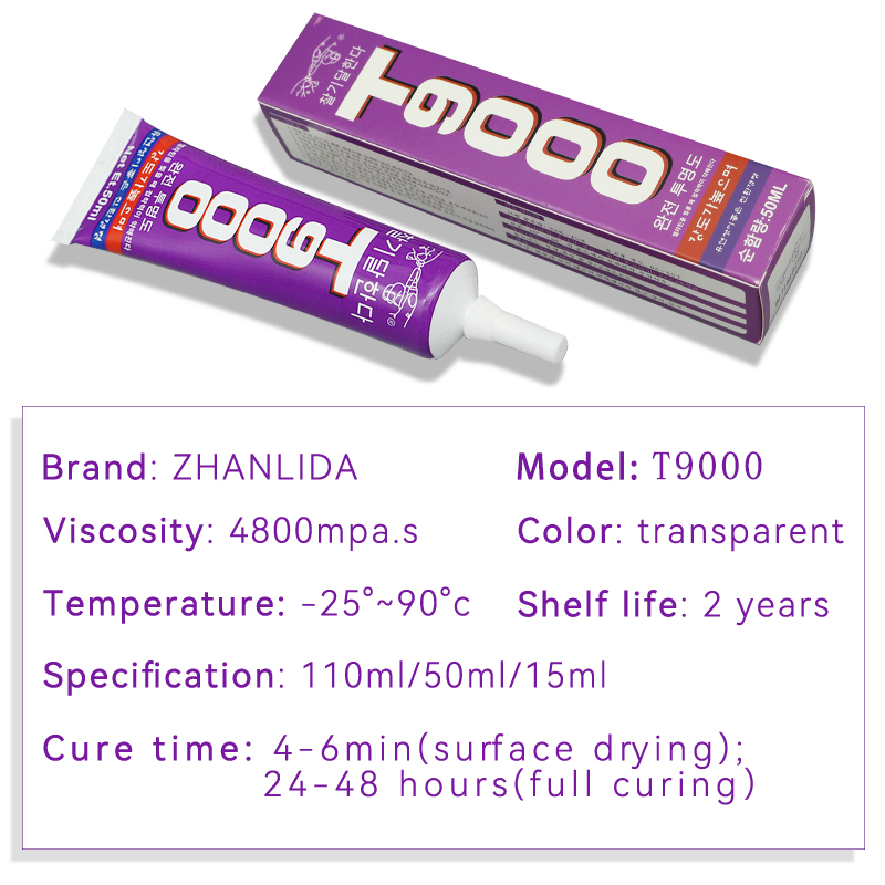 Korea T9000 Building Block Glue 50/110ML Clear Contact Super Strong ...