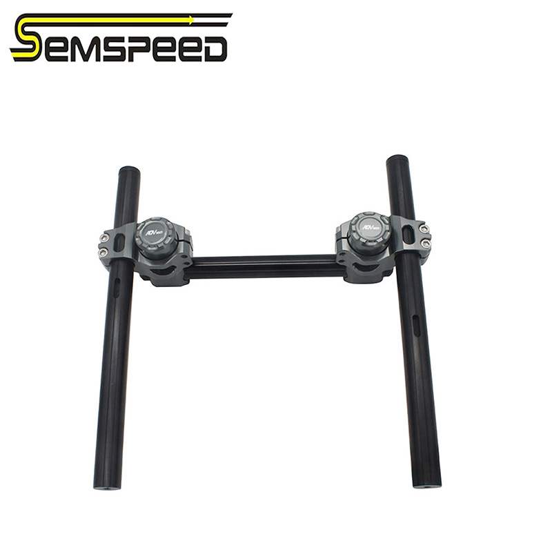 SEMSPEED Motorcycle CNC 22/28mm Handlebar Handle Bar Fork Tube Clip Ons For Honda ADV160 ADV 160 ...