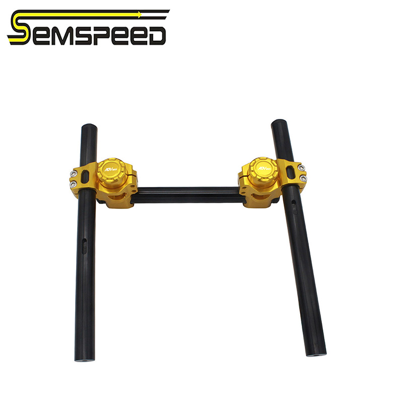 SEMSPEED Motorcycle CNC 22/28mm Handlebar Handle Bar Fork Tube Clip Ons For Honda ADV160 ADV 160 ...