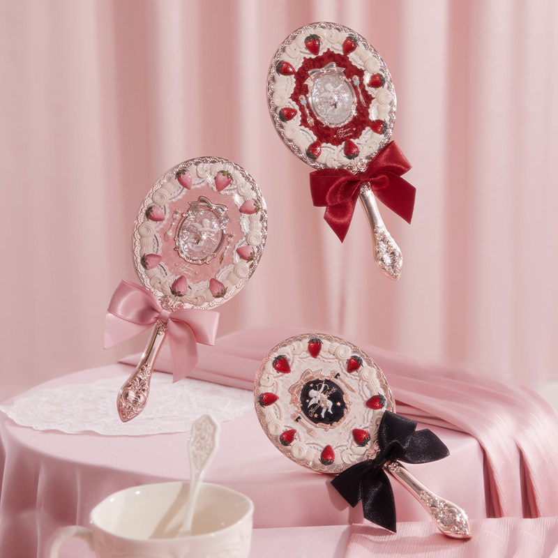 Flower Knows Hand Mirror Makeup Tools Portable Mirror Princess Makeup ...