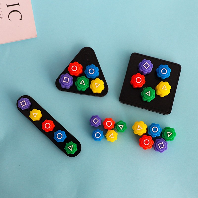 Squid game toy set 3D gonggi squid game chess jackstone pebbles stone ...