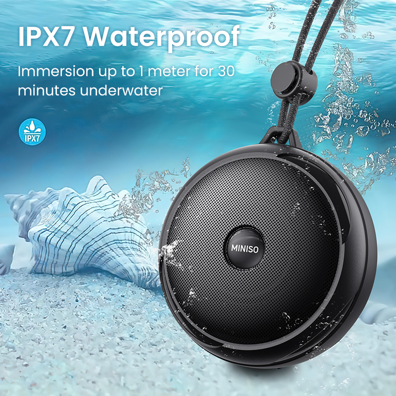 MINISO M102 Wireless Bluetooth Speaker IPX7 Strong Bass Mini Bluetooth ...