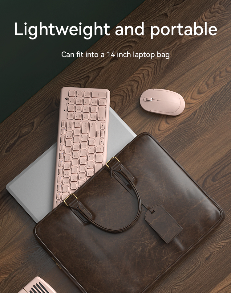 BOW Portable HW256 Wireless Keyboard and Mouse Set 2.4G USB Pink Green ...