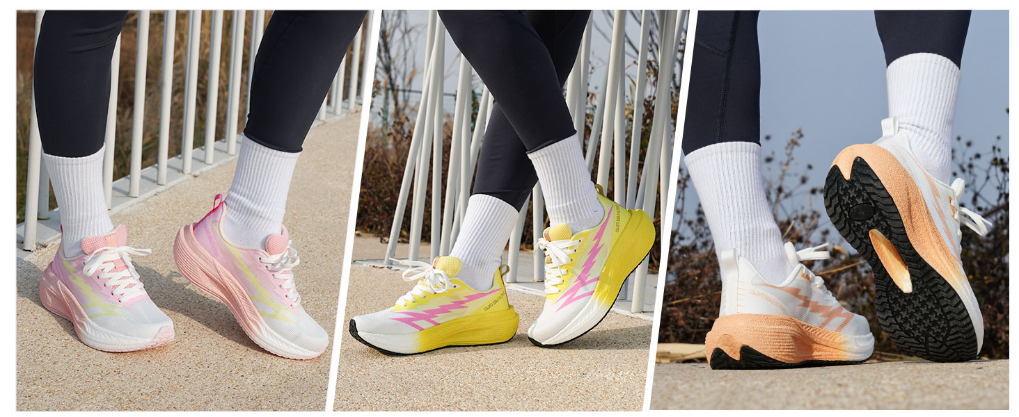 Hawkwell Women Professional Lightweight Carbon Plate Running Shoes ...