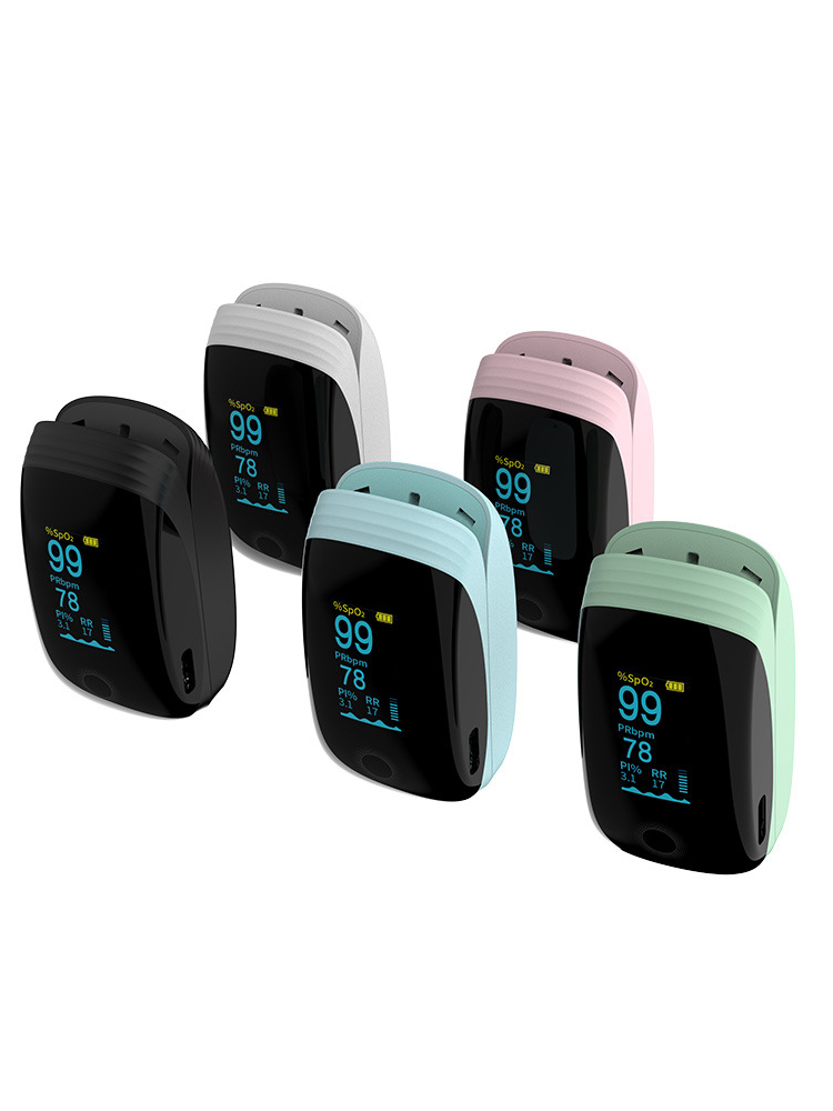 Rechargeable Pulse Oximeter with Respiratory Rate, Fingertip Oxygen ...