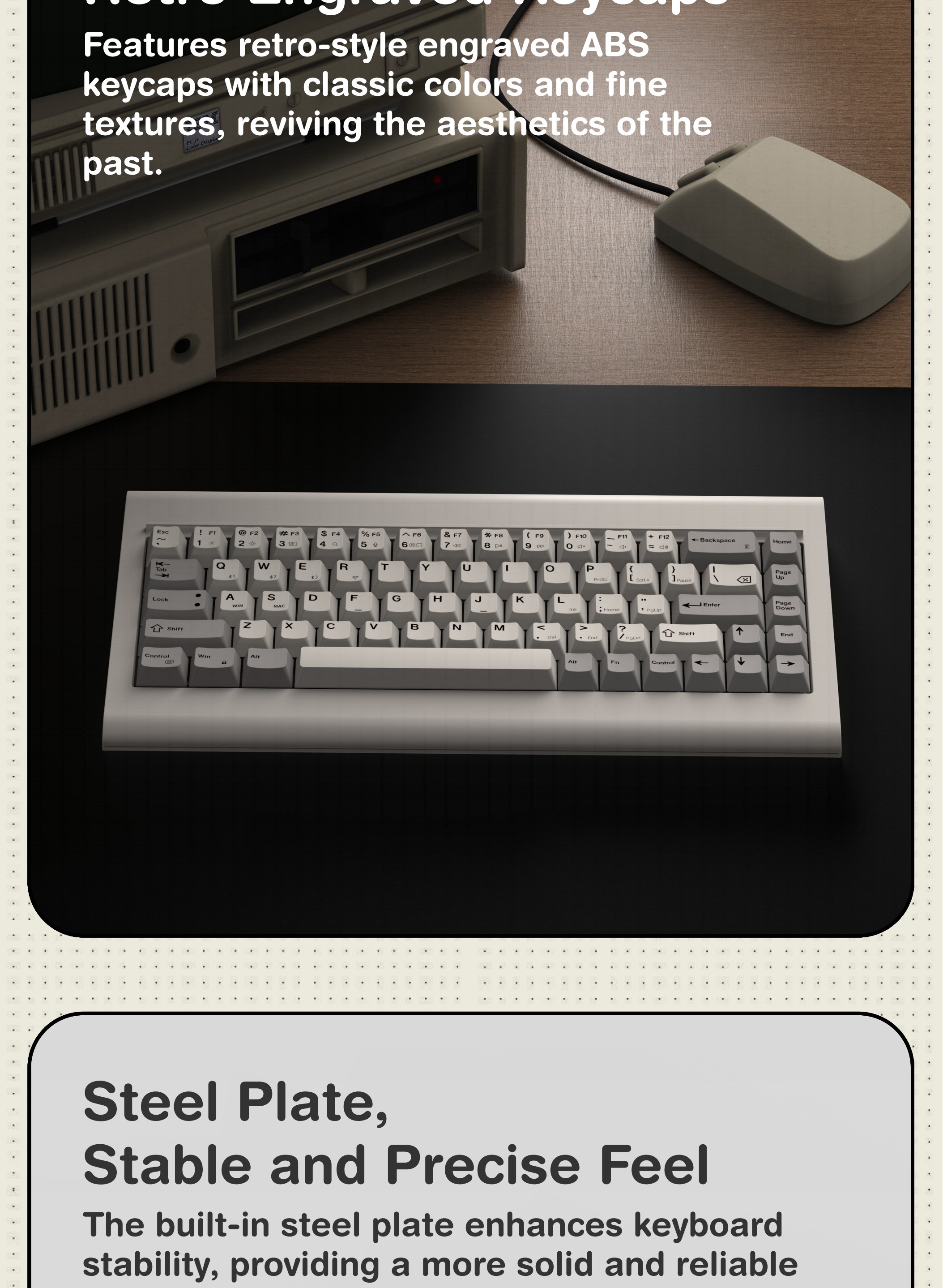 Kataaa Model VI Retro IBM PCJR Single Tri Mode Soldering Mechanical ...