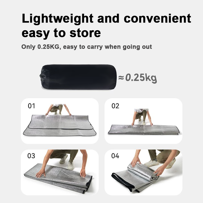 Waterproof Ground Mat Camping Double Sided Aluminium Foil Outdoor ...