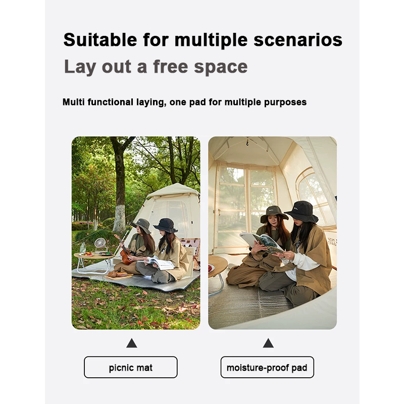 Waterproof Ground Mat Camping Double Sided Aluminium Foil Outdoor ...