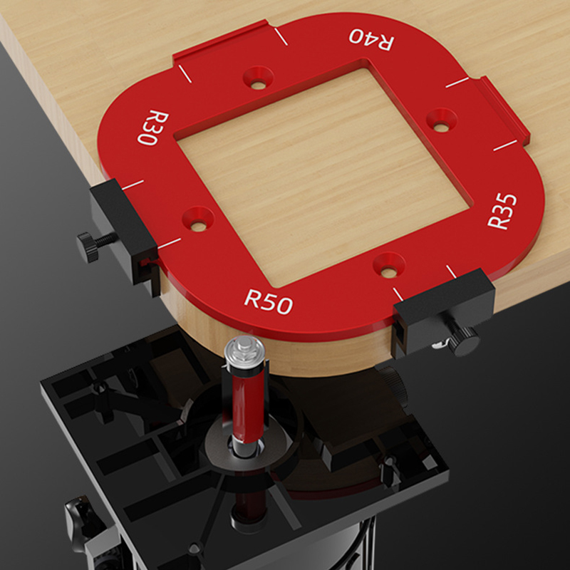 Woodworking Router Arcs Angle Positioning Template Corner Radius ...