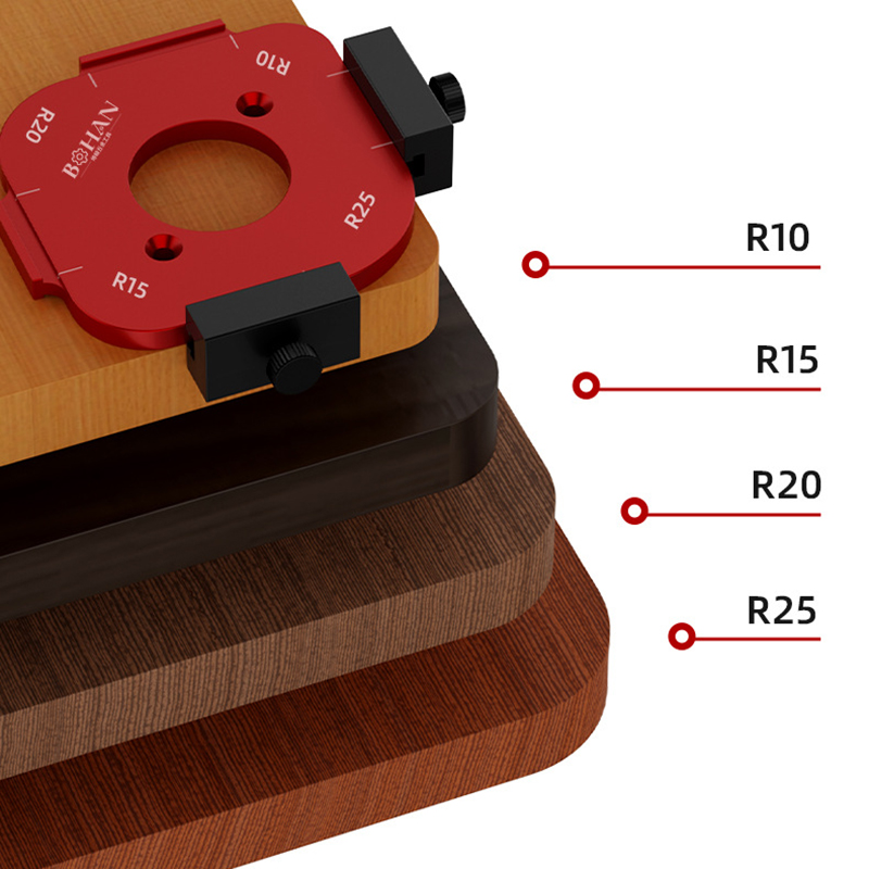 Woodworking Router Arcs Angle Positioning Template Corner Radius ...