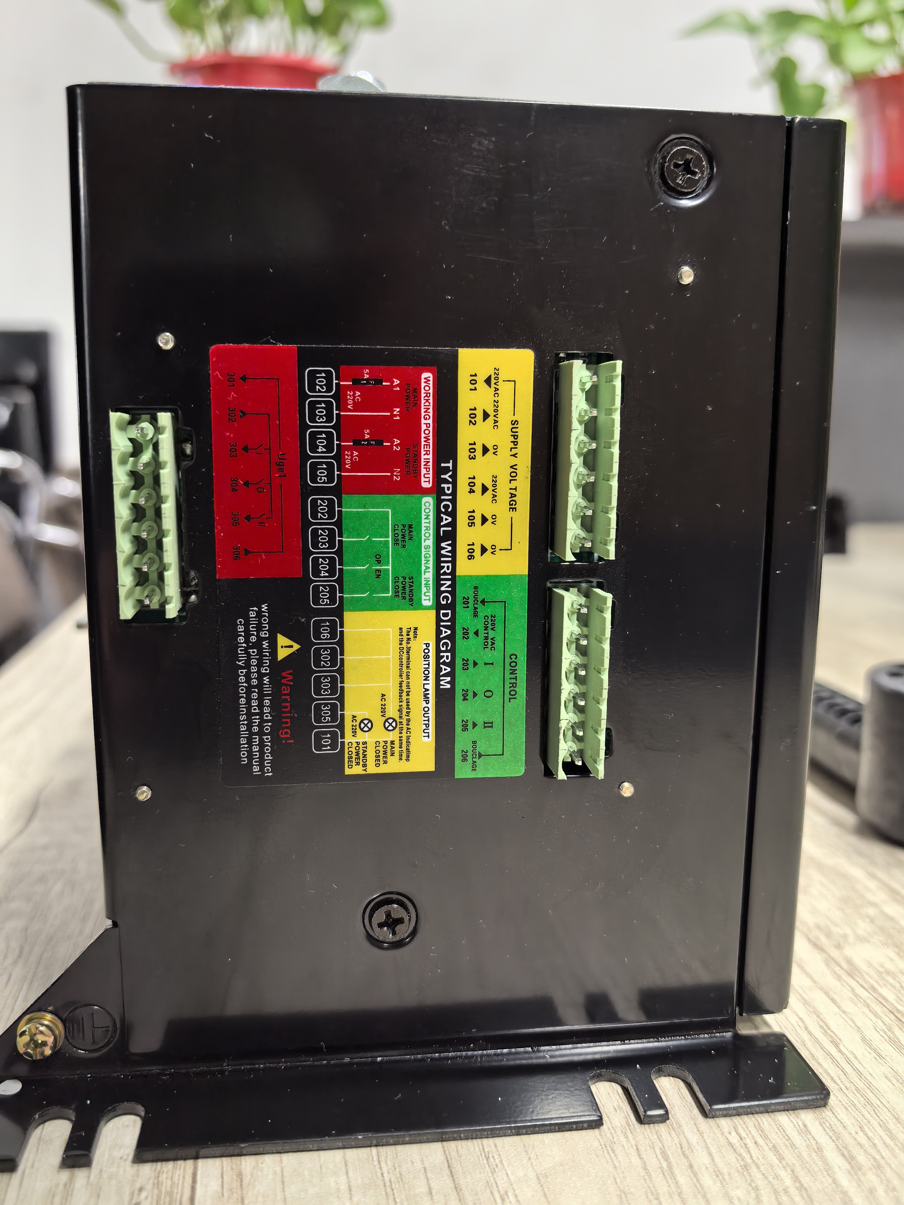 250A 4P ATS Dual Power Automatic Transfer Switch AC220V Single Phase 3 ...