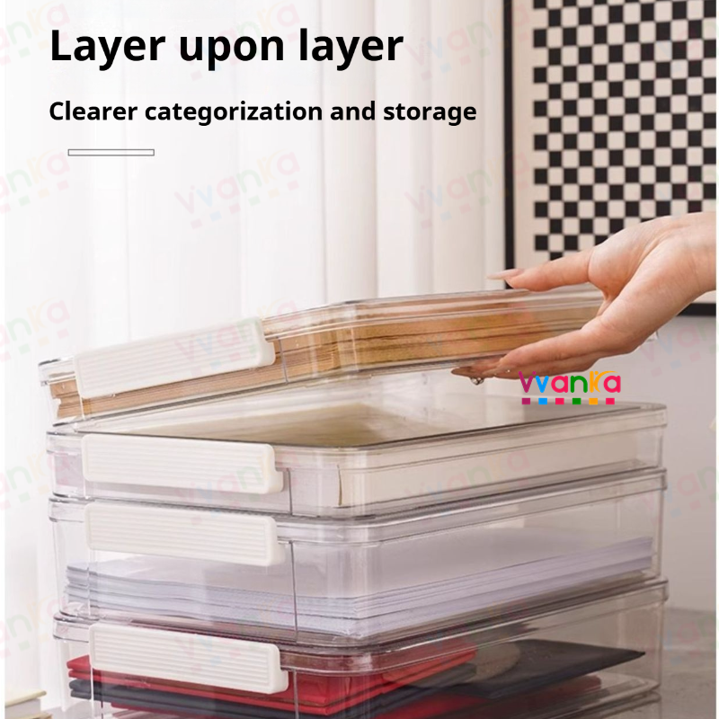 From PH A4 File Paper Storage Clear Scrapbook Office Document Holder ...