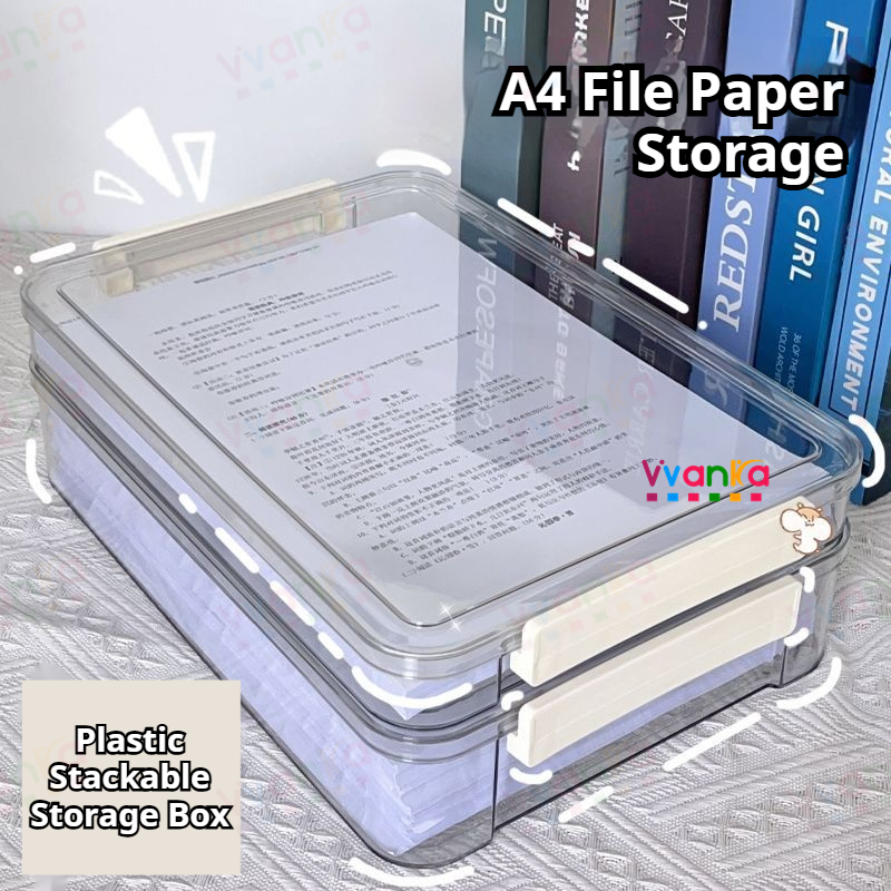 From PH A4 File Paper Storage Clear Scrapbook Office Document Holder ...