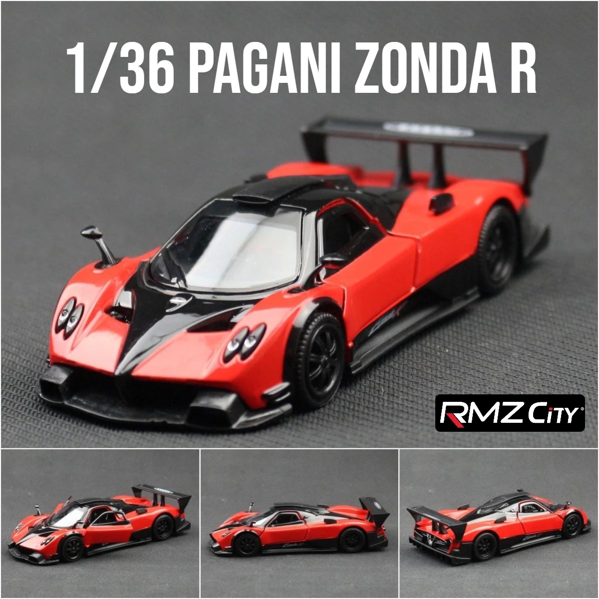 RMZ CITY 1/36 Pagani Zonda R Evolution Simulation Die Cast Car Models ...