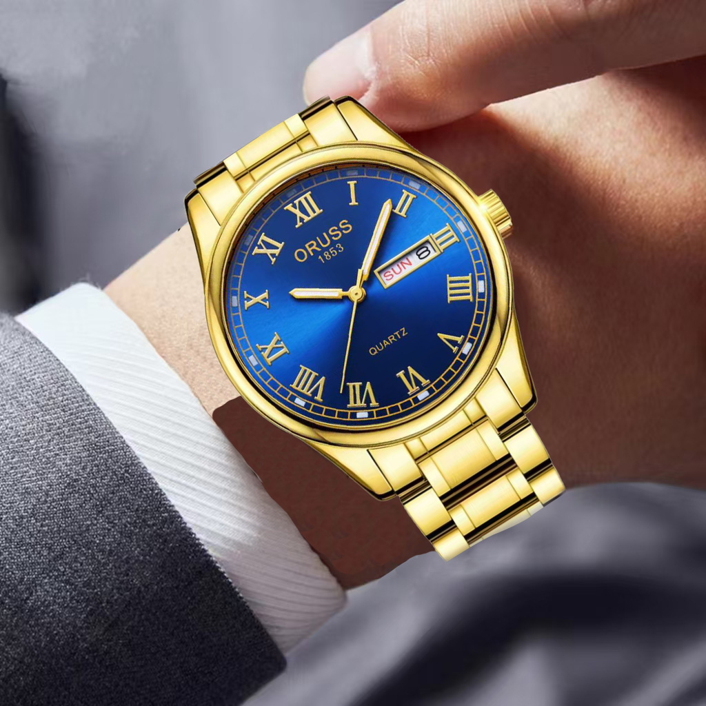 [Gift][With Box]ORUSS Original Men/Women Stainless Steel Luxury Dual ...