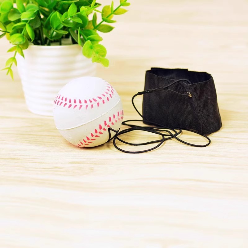 Return Ball Rubber Sport Ball with Wrist Strap Rebound Bouncy Ball Toy ...