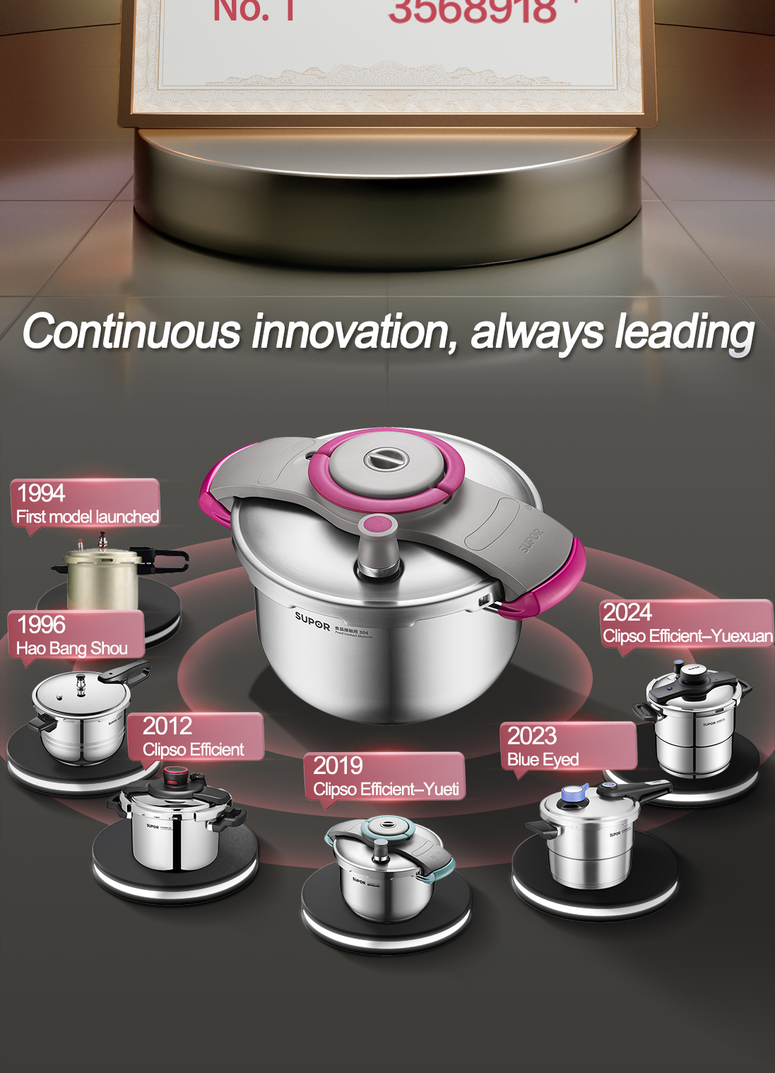 Supor Original 304 Stainless Steel Pressure Cooker Heavy Duty Explosion ...