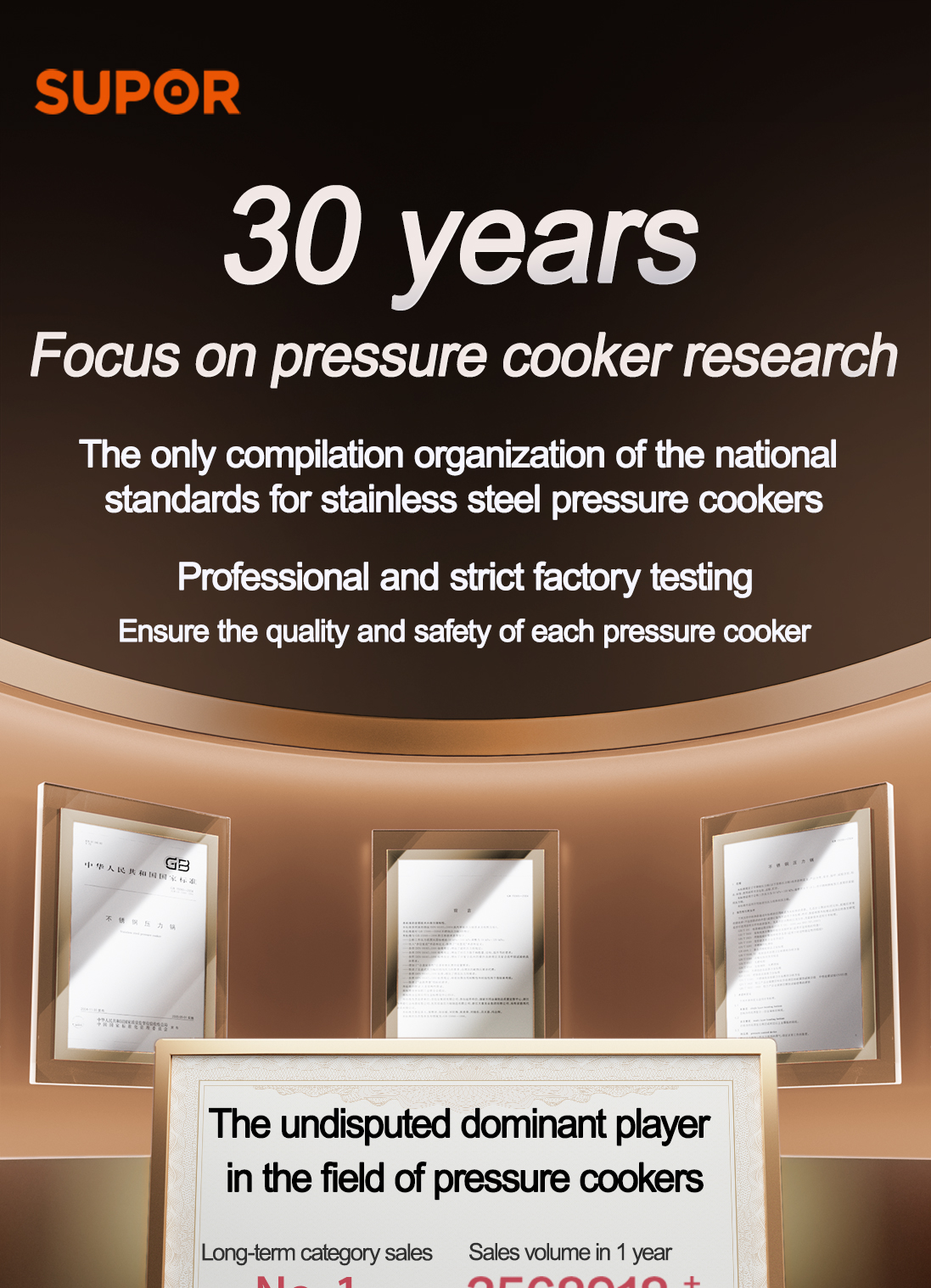 Supor Original 304 Stainless Steel Pressure Cooker 3-Stage Pressure ...