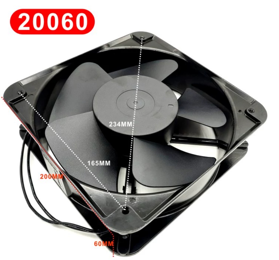 Brand New 20060 20CM 220V 65W Axial Fan Cooling Fan FP-20060EX-S1-B ...