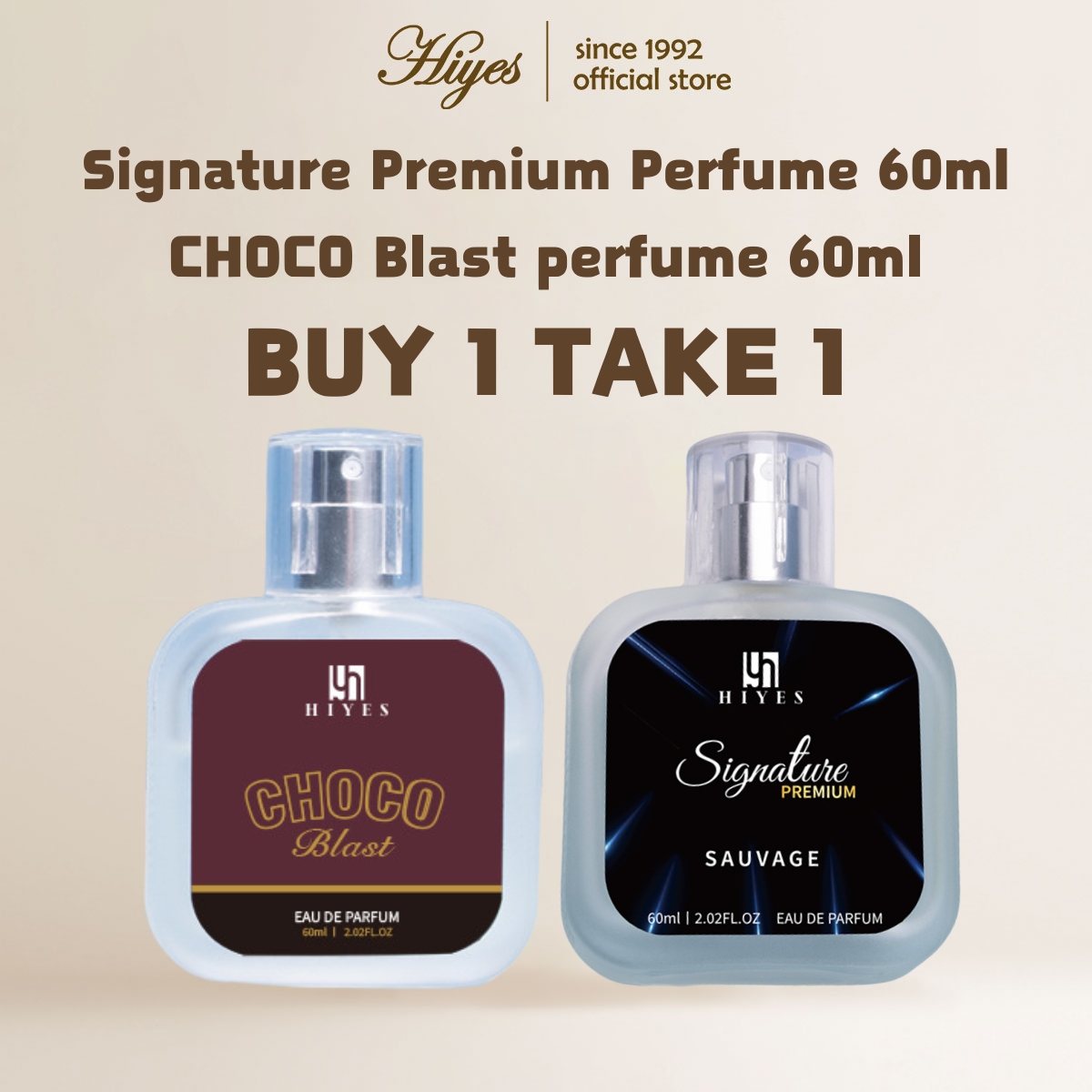 HIYES【Buy 1 Take 1】Unisex Choco Blast Perfume hiyes Premium Edition By ...