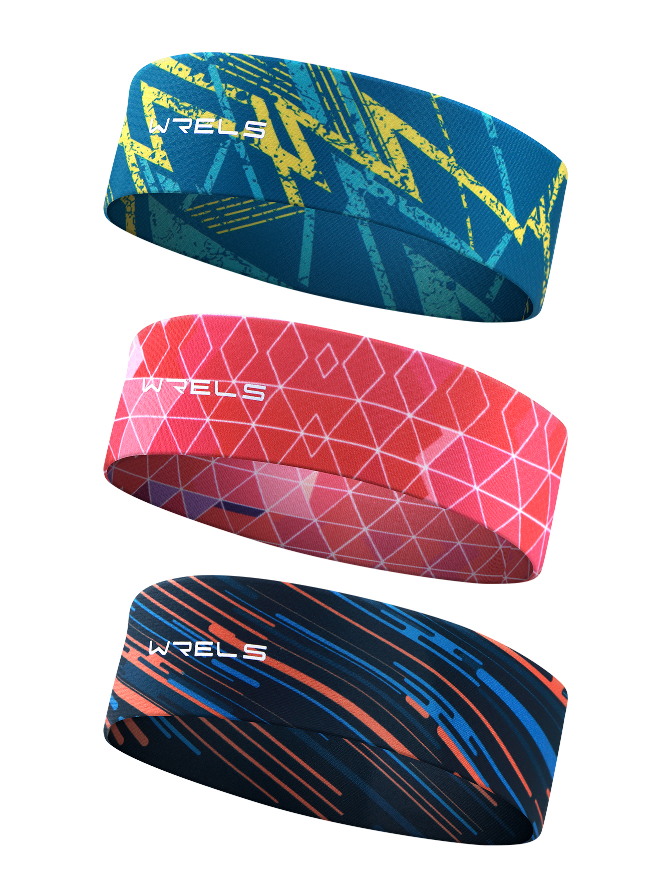 WRELS Running Sweatband Headband Women Men Quick-Drying Ice Silk Non ...