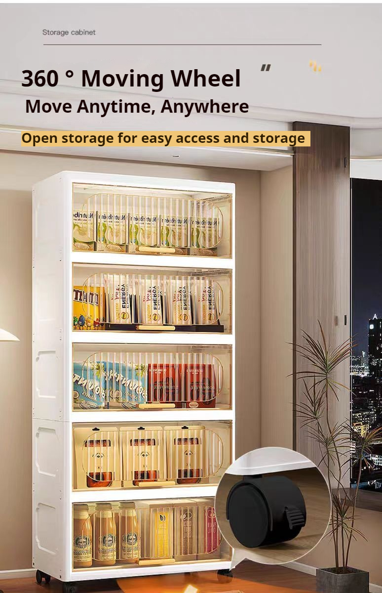 HAPPYFY Flip Top Cabinet Storage For Clothes Foldable Durabox Organizer ...