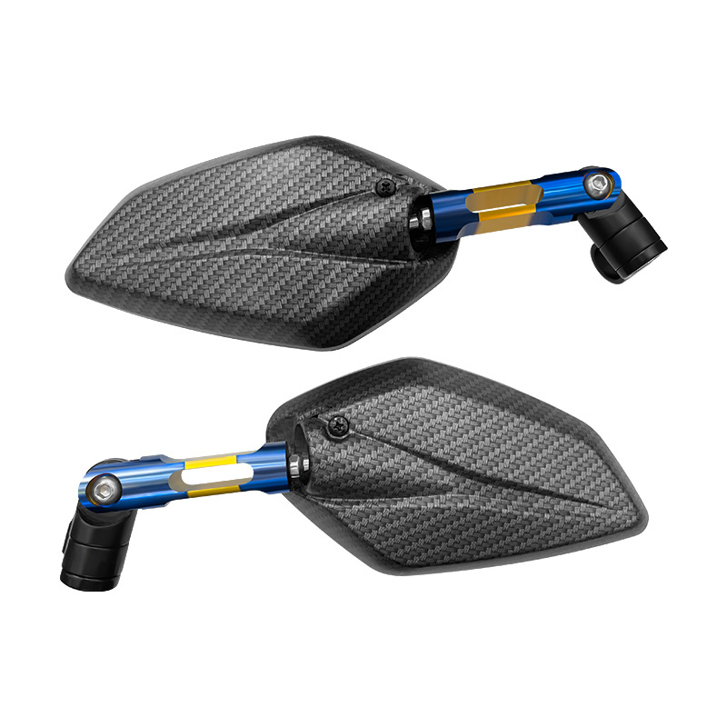 Motorcycle Side Mirror 2tone CNC Short Stem Universal Made IN Thailand ...