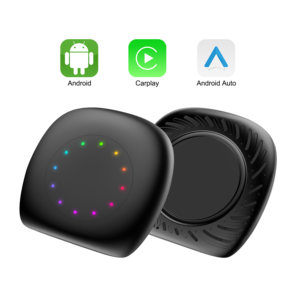 CarPlay Android Ai Box Wired To Wireless Android Auto Qualcomm Octa-core 4G+64G/8+128g Plug and ...