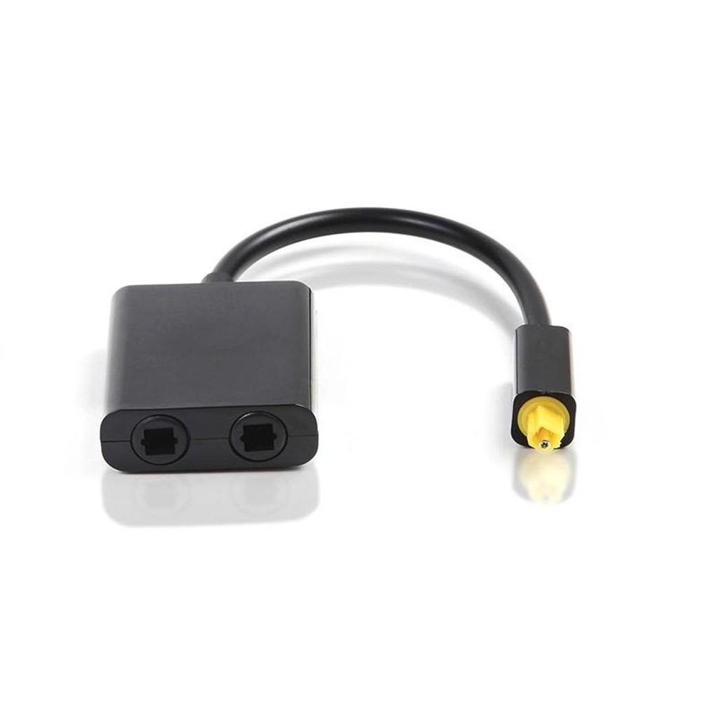 1 to 2 Digital SPDIF Optical Audio Splitter 2 Way Toslink Splitter ...