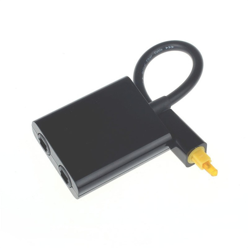 1 to 2 Digital SPDIF Optical Audio Splitter 2 Way Toslink Splitter ...