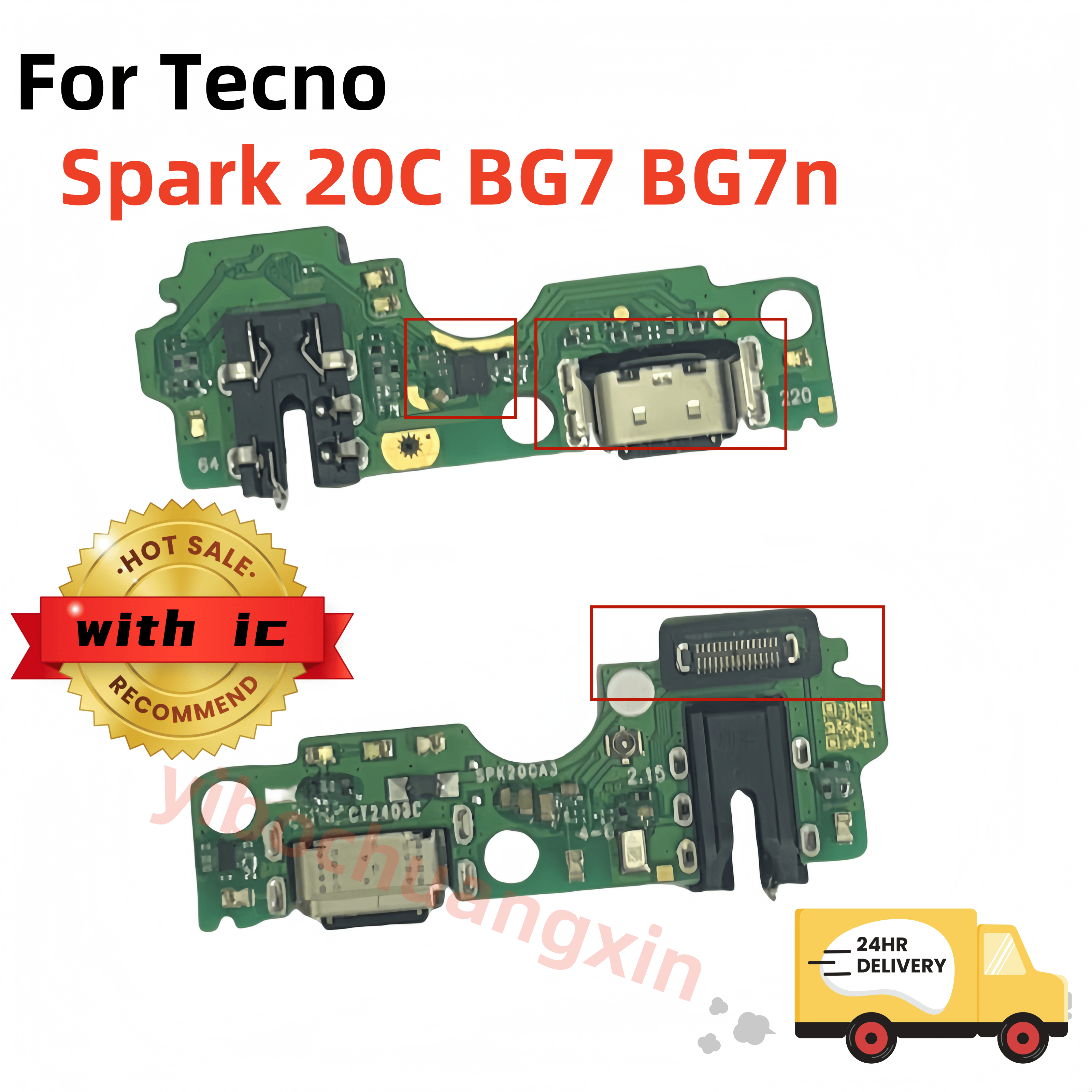 For Tecno Spark 20C BG7 BG7n USB Dock Charger Port Plug Headphone Audio ...